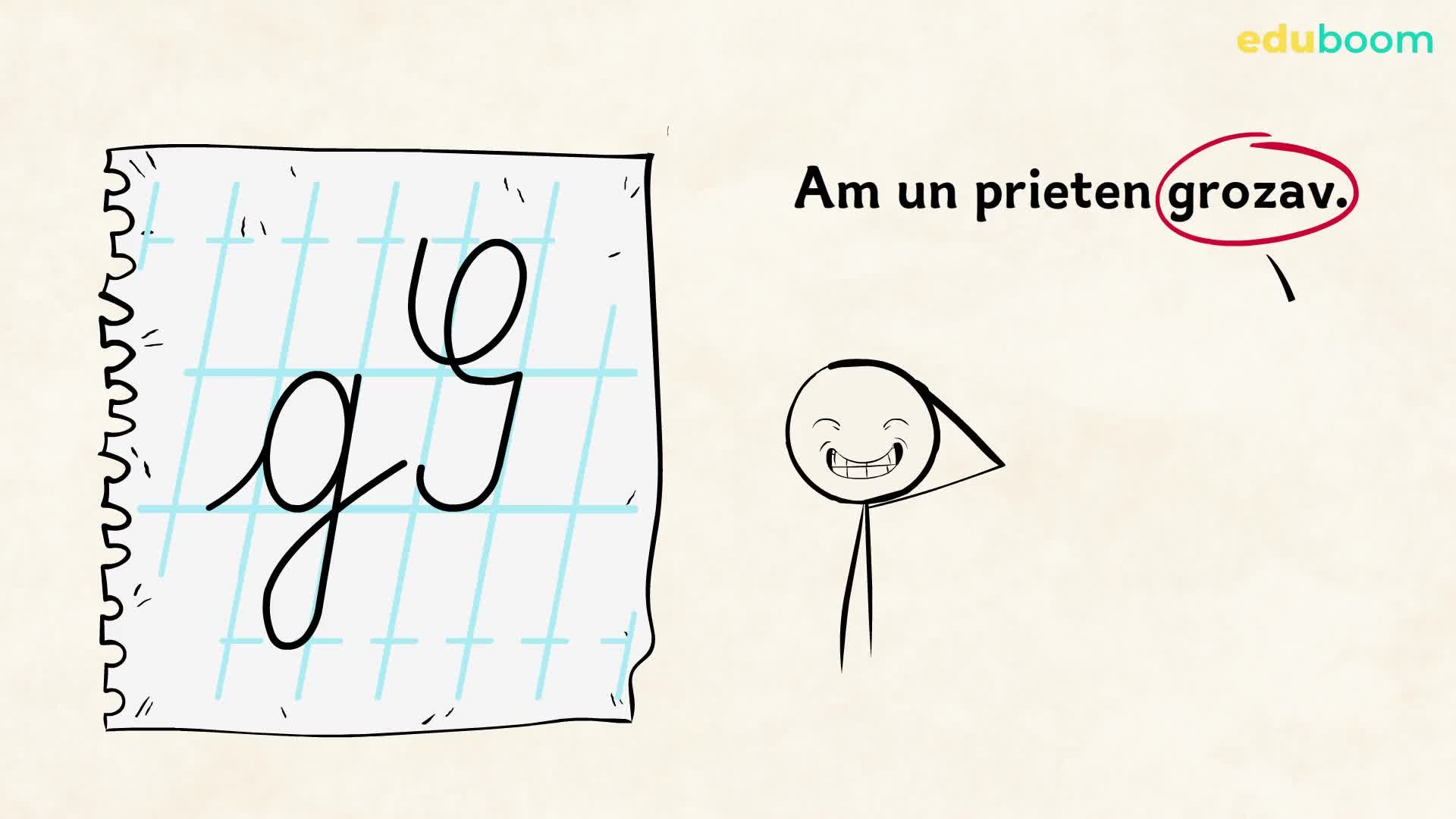 Sunetul și literele g, G. Comunicare în limba română clasa 1-а