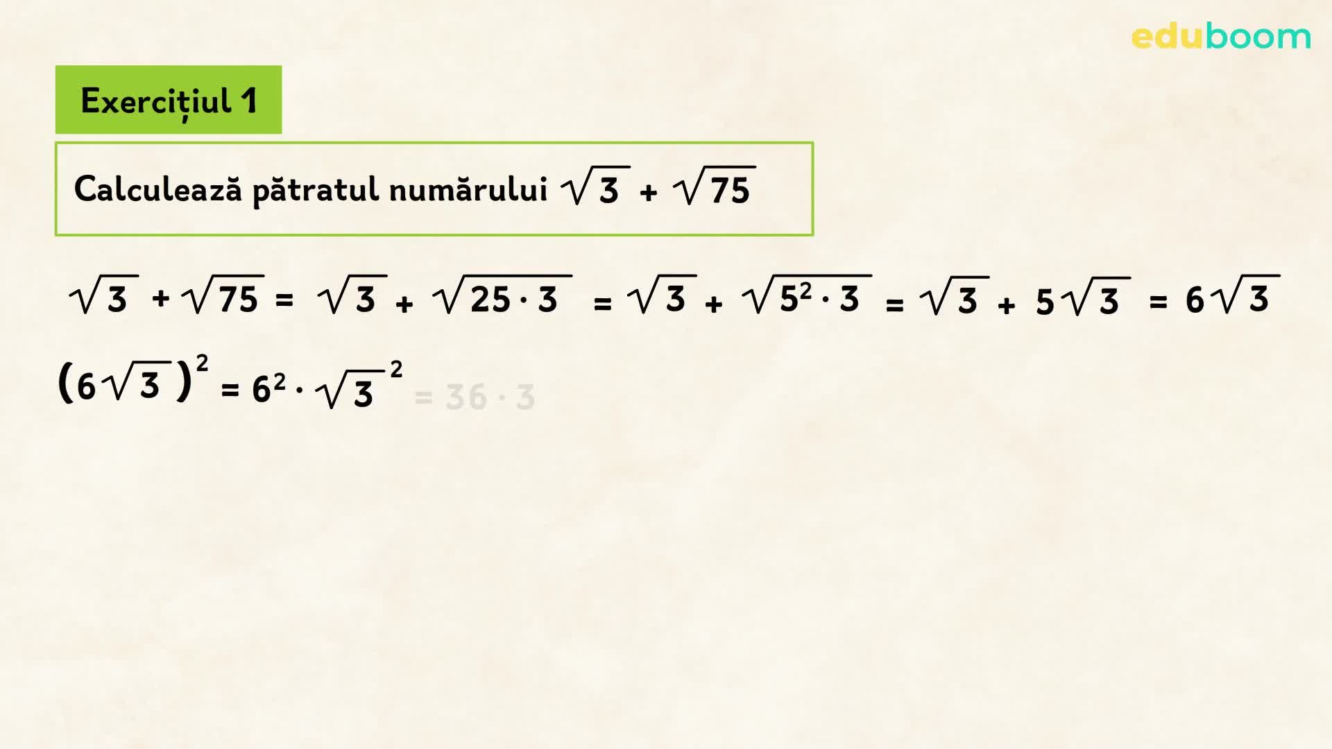 Ridicarea la putere a numerelor reale. Partea II. Matematica clasa a 7-a