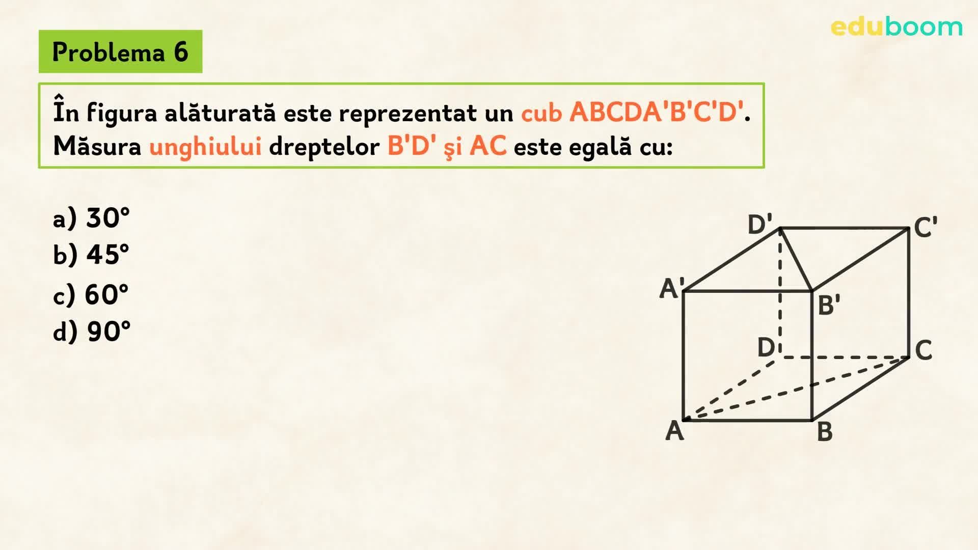 Test antrenament 8. Partea II. Matematica clasa a 8-a