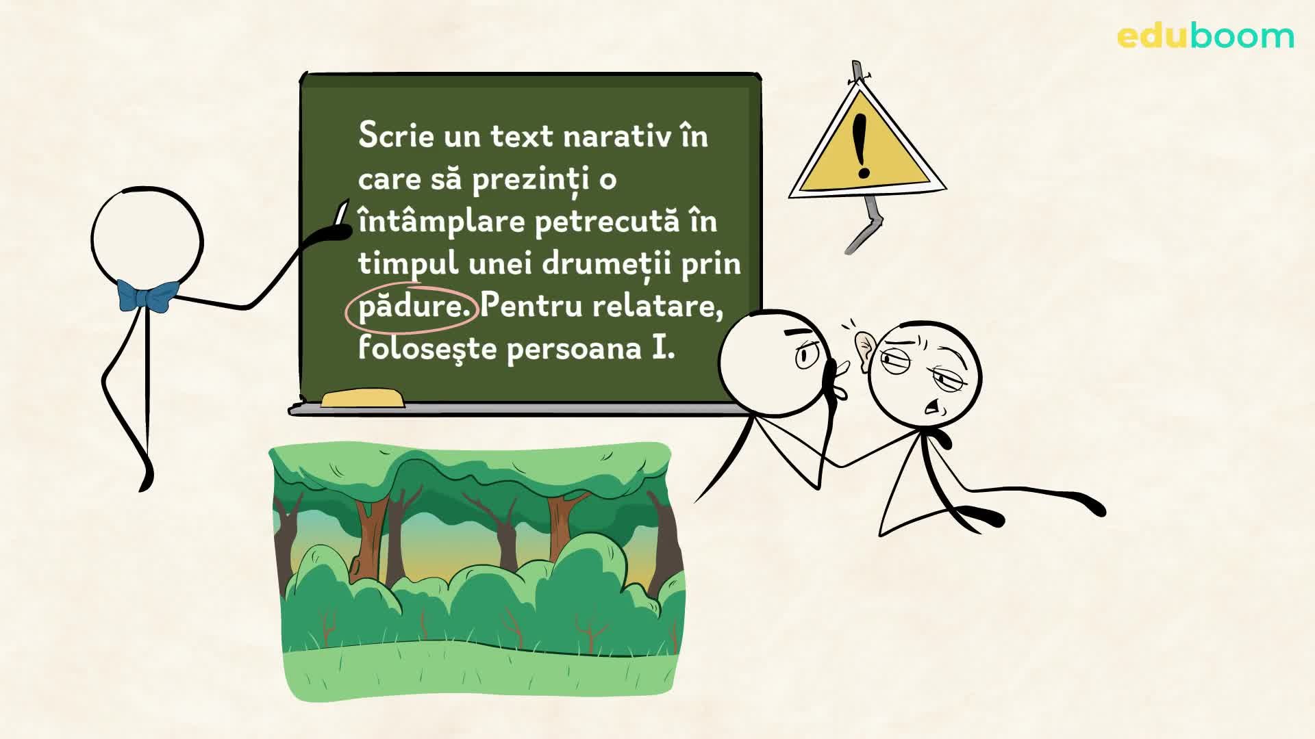 Redactarea unui text narativ după o cerință dată. Limba și literatura ...