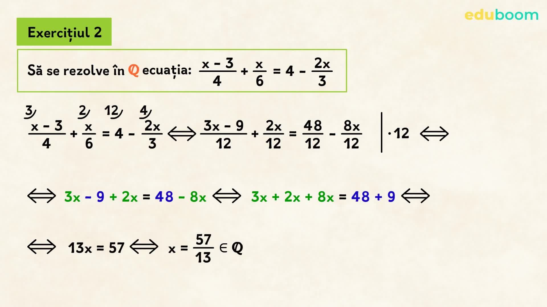 Util! Ecuații liniare cu o necunoscută. Matematica clasa a 9-a