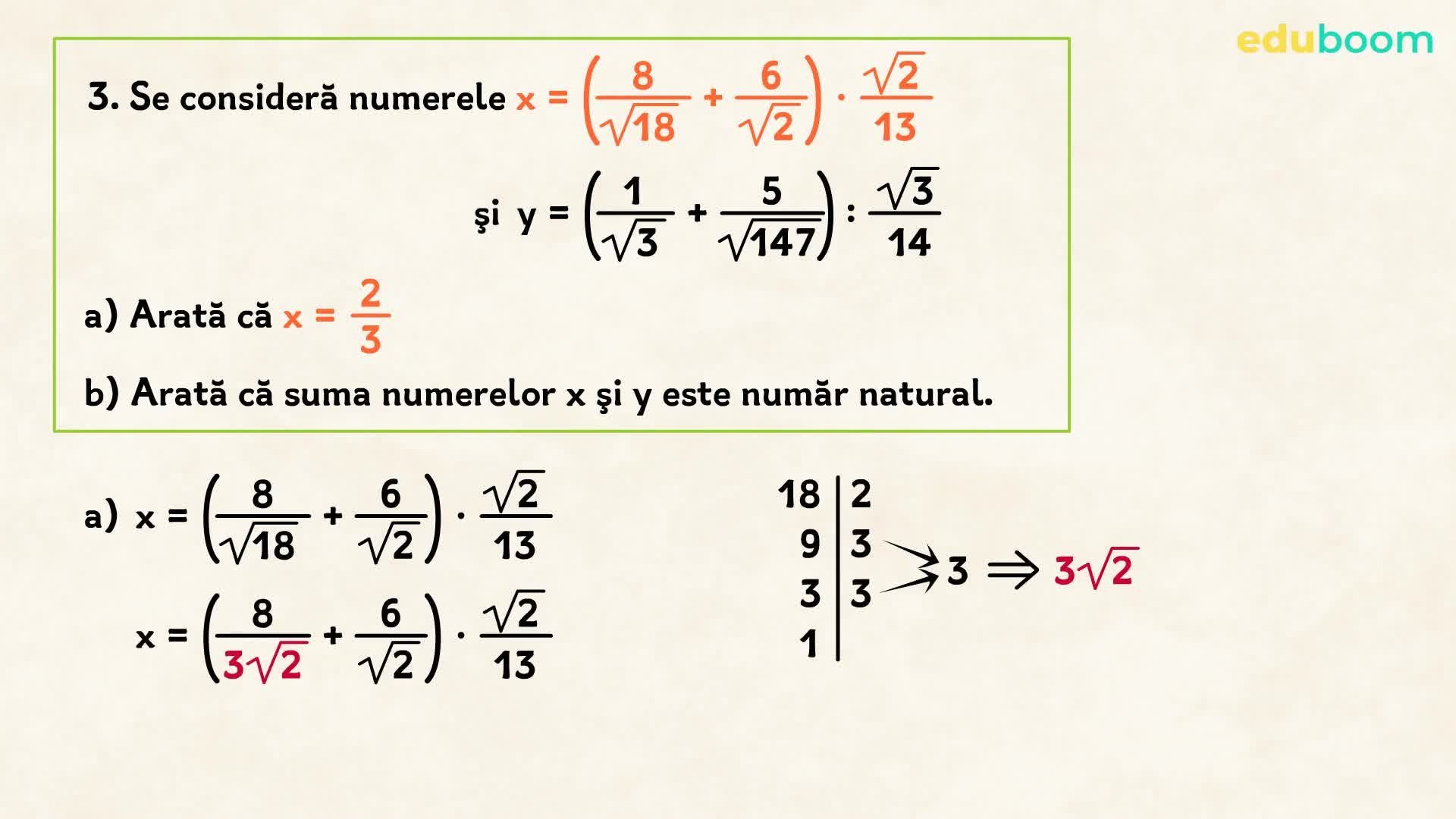 Util! Test antrenament 1. Partea III. Algebră. Matematica clasa a 8-a