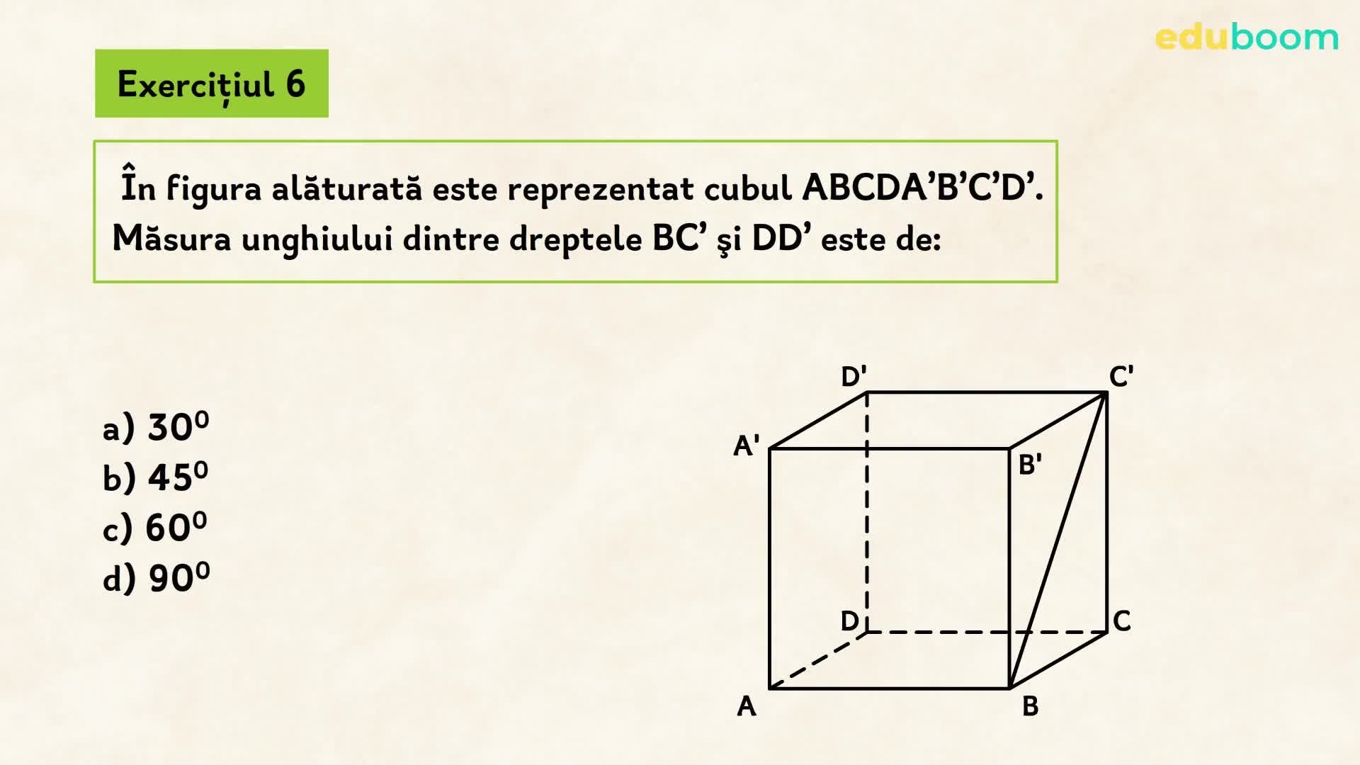 Test antrenament 4. Evaluare Națională. Partea II. Matematica clasa a 8-a