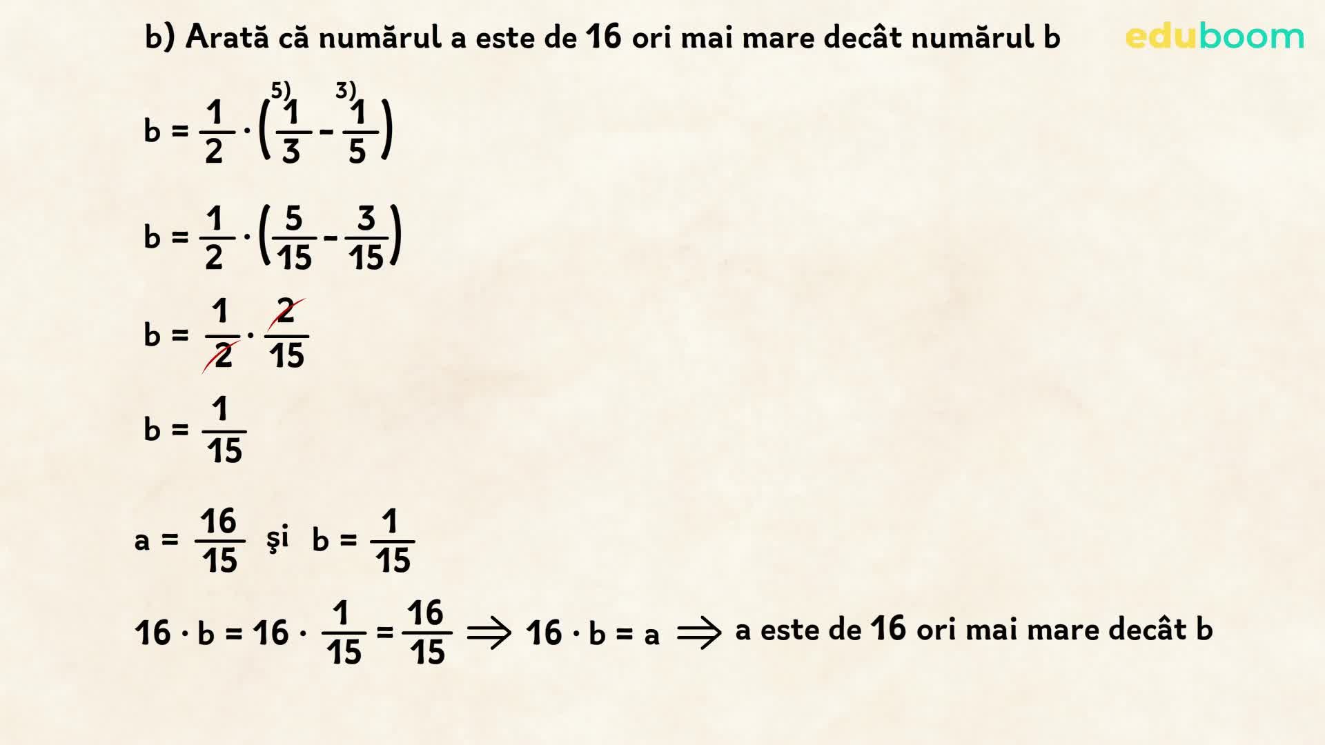 Test antrenament 5. Partea III. Algebra. Matematica clasa a 8-a