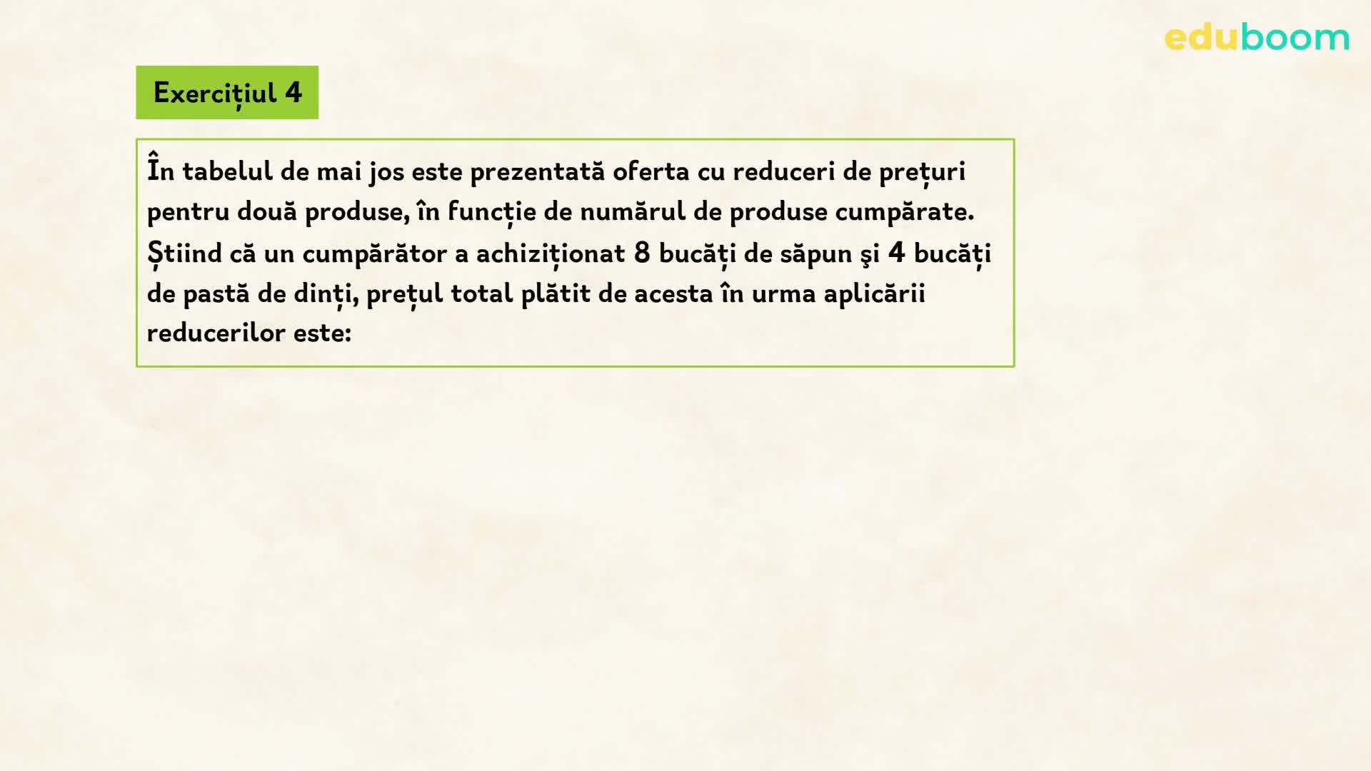 Test antrenament 6. Partea I. Matematica clasa a 8-a