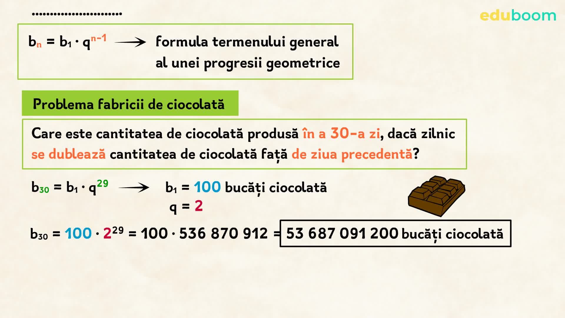 Progresii geometrice M2+M3. Matematica clasa a 9-a
