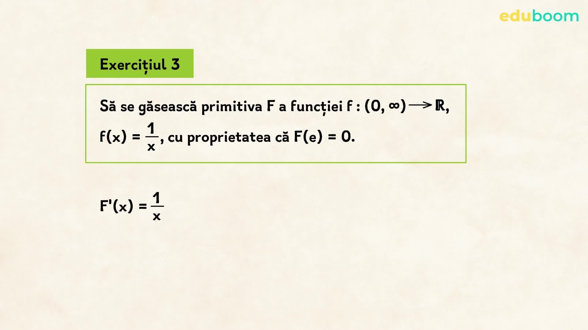 Primitive ale unei funcții M2M3. Matematica clasa a 12-a
