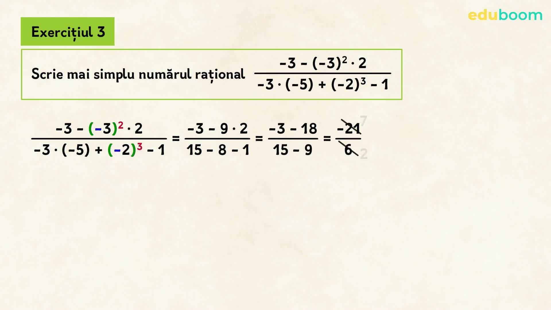 Număr rațional. Mulțimea numerelor raționale. Exerciții. Matematica ...
