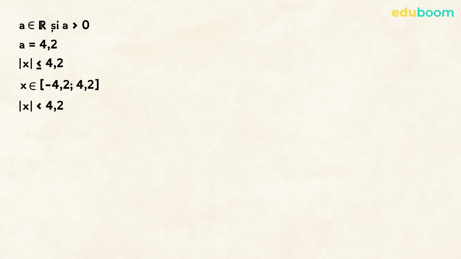 Intervale. Matematica, clasa a 8-a