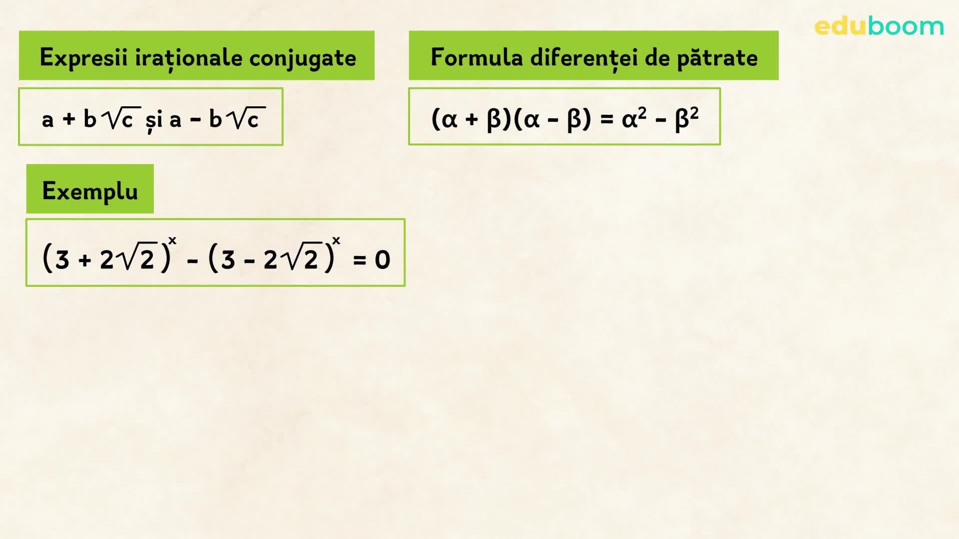 Important! Ecuații exponențiale. Partea II M2 M3. Matematica clasa a 10-a
