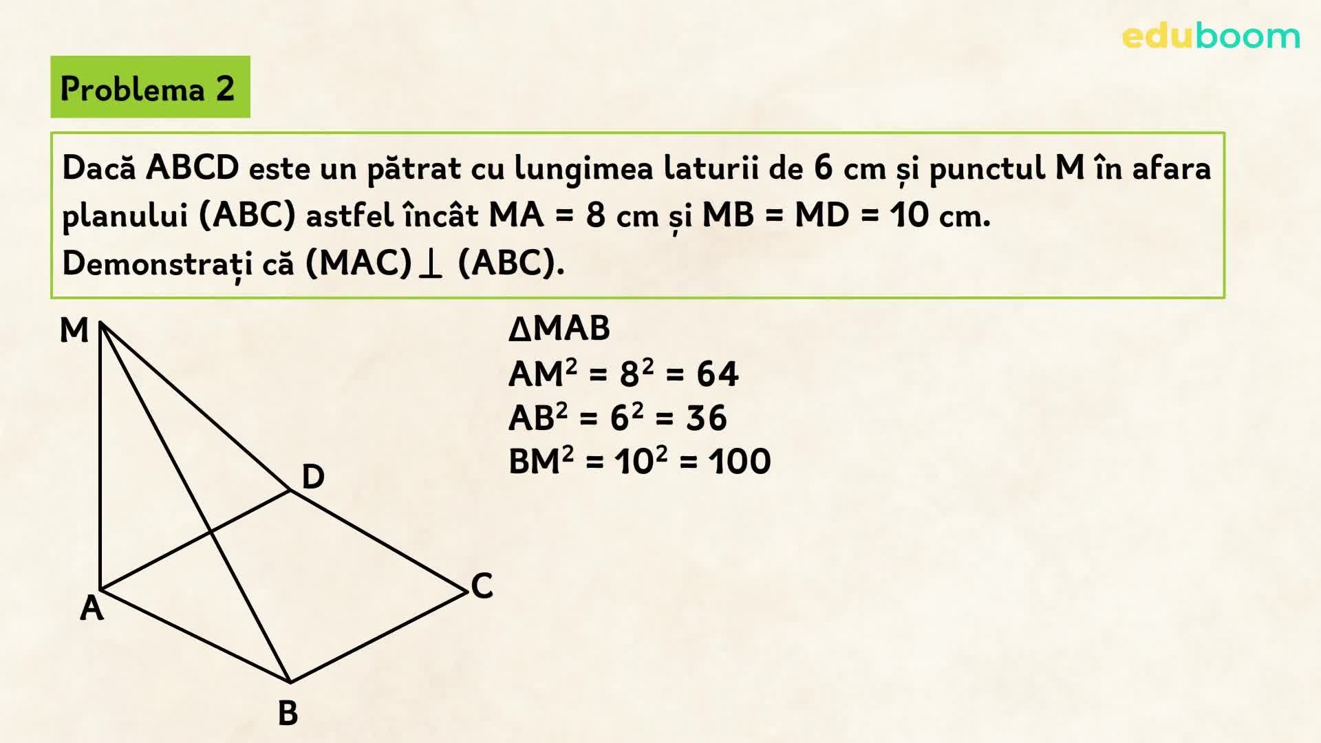 Interesant! Plane perpendiculare. Matematica clasa a 8-a