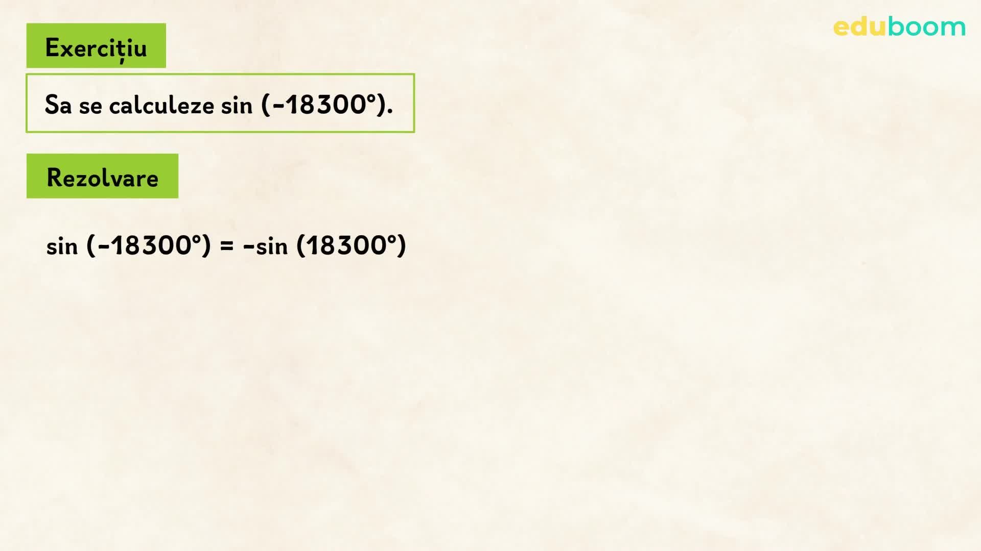 Proprietătile funcţiilor sinus şi cosinus. Matematica clasa a 9-a