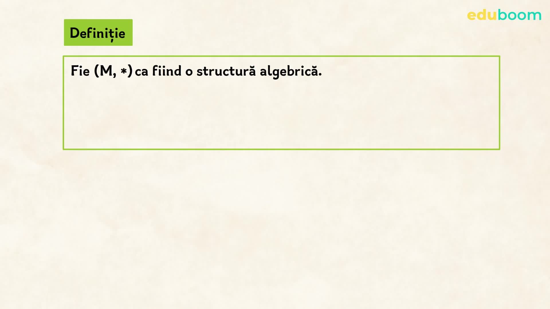 Elementul neutru al unei legi de compoziție M2. Matematica, clasa a 12-a