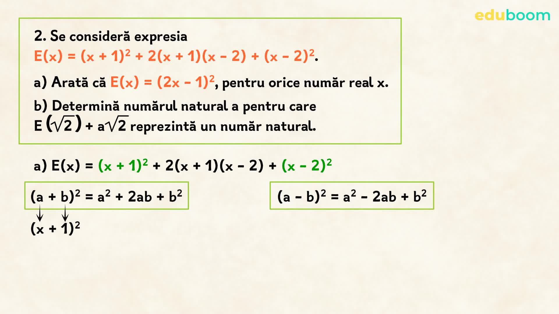 Test antrenament 1. Evaluare Națională. Partea III. Algebră. Matematica ...