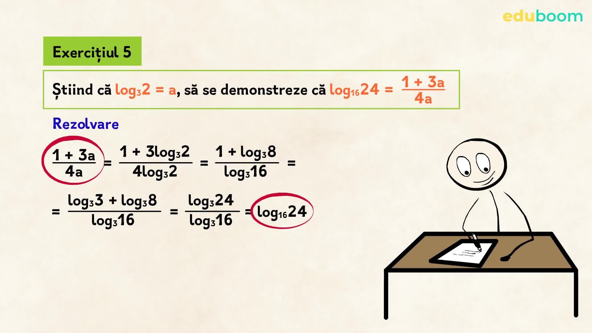 Logaritmi. Exerciții M2 M3. Matematica clasa a 10-a