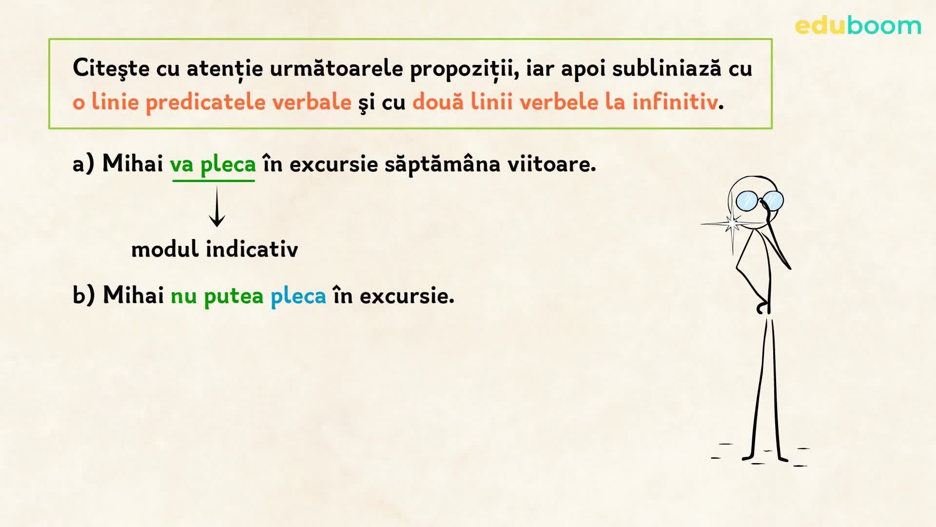 Predicatul verbal. Limba și literatura română clasa a 5-a