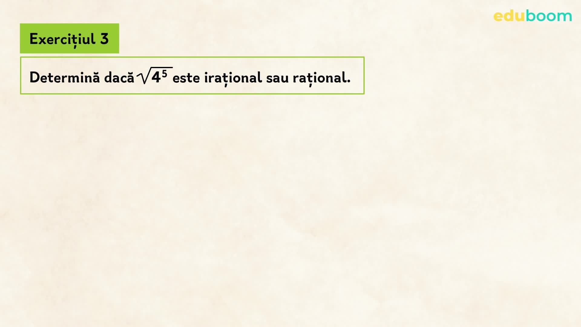 Util! Numere iraționale. Exerciții. Matematica, clasa a 7-a