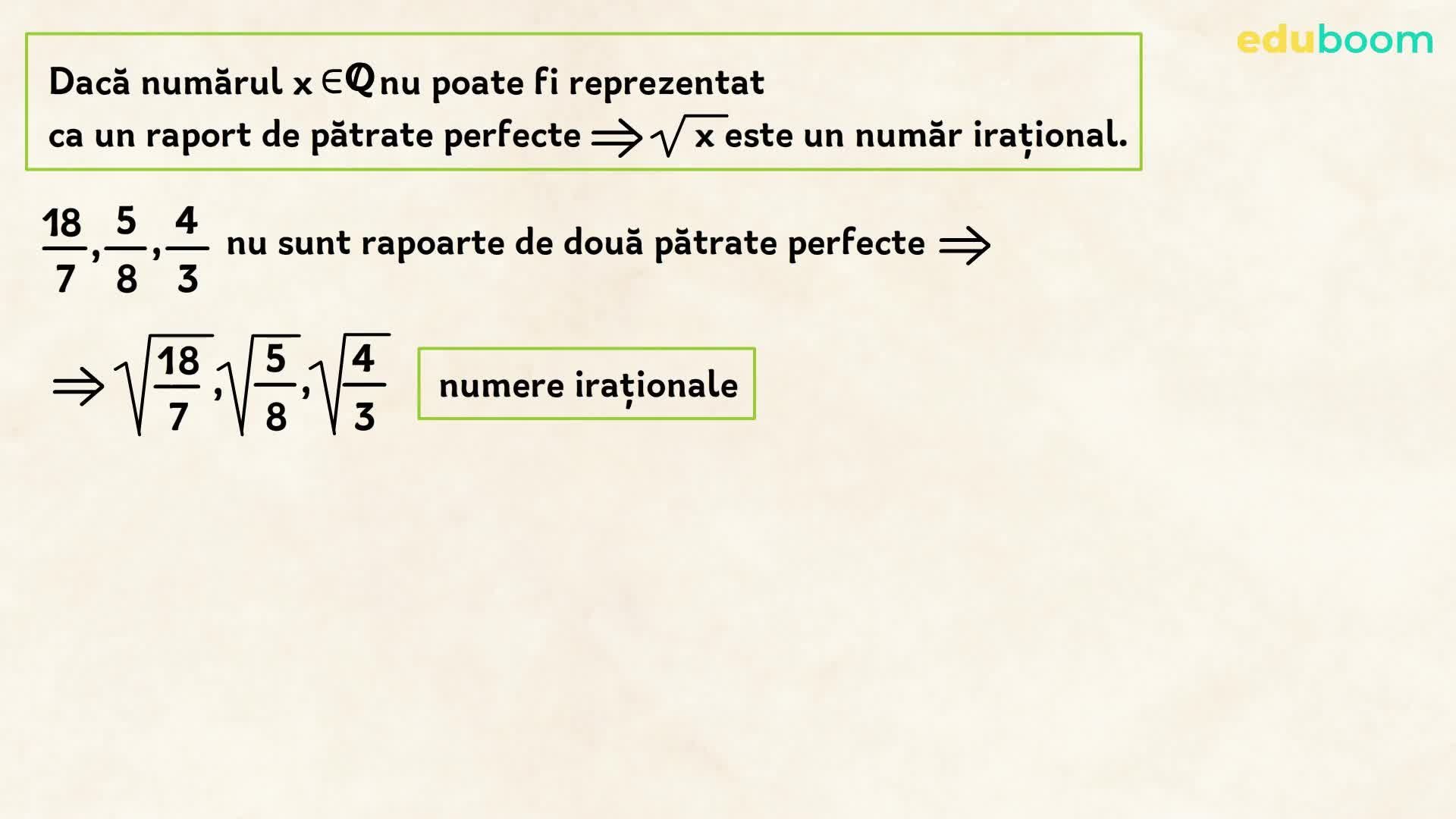 Curios! Numere iraționale. Matematica, clasa a 7-a