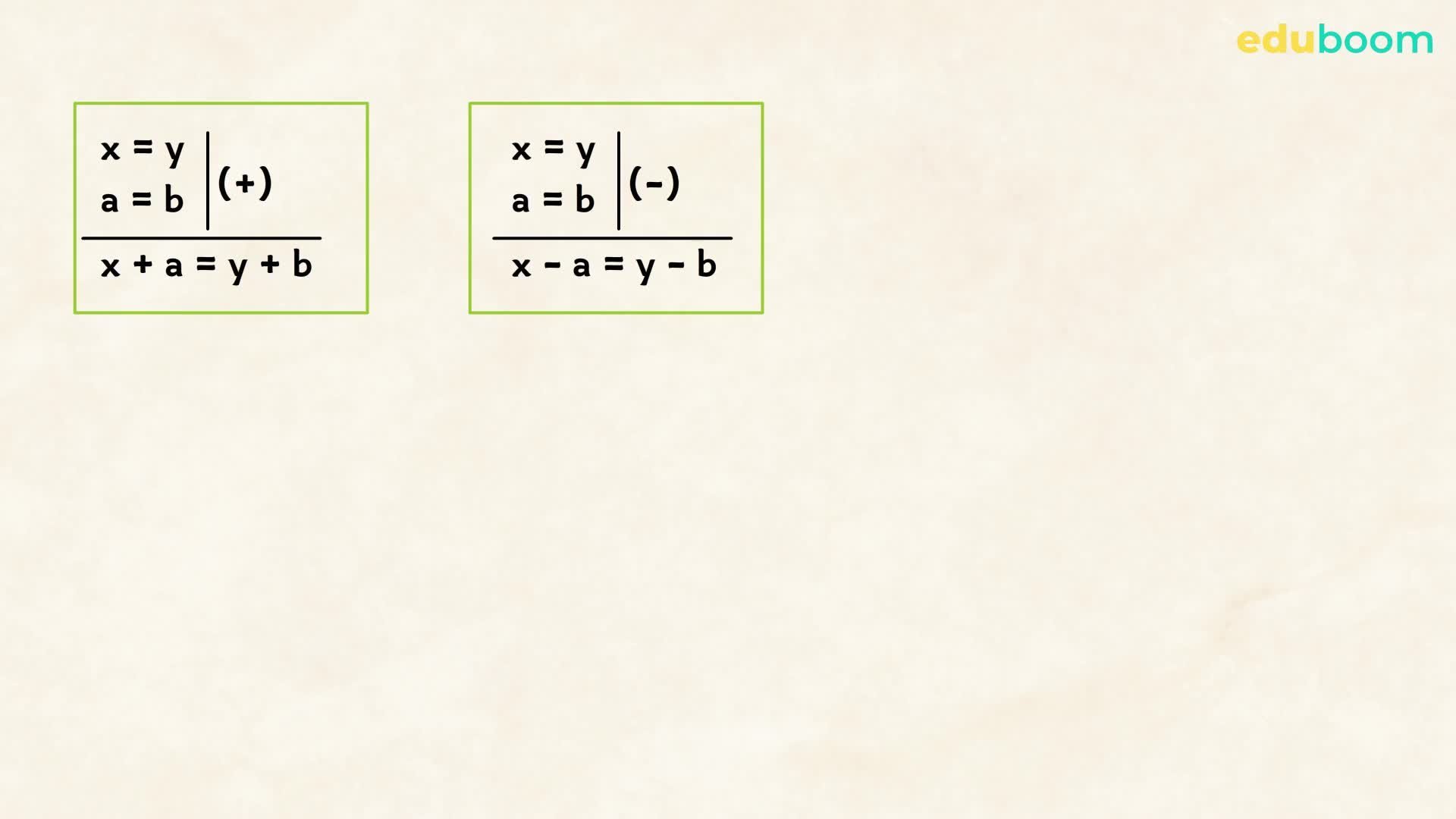 Important! Transformarea unei egalități într-o egalitate echivalentă ...
