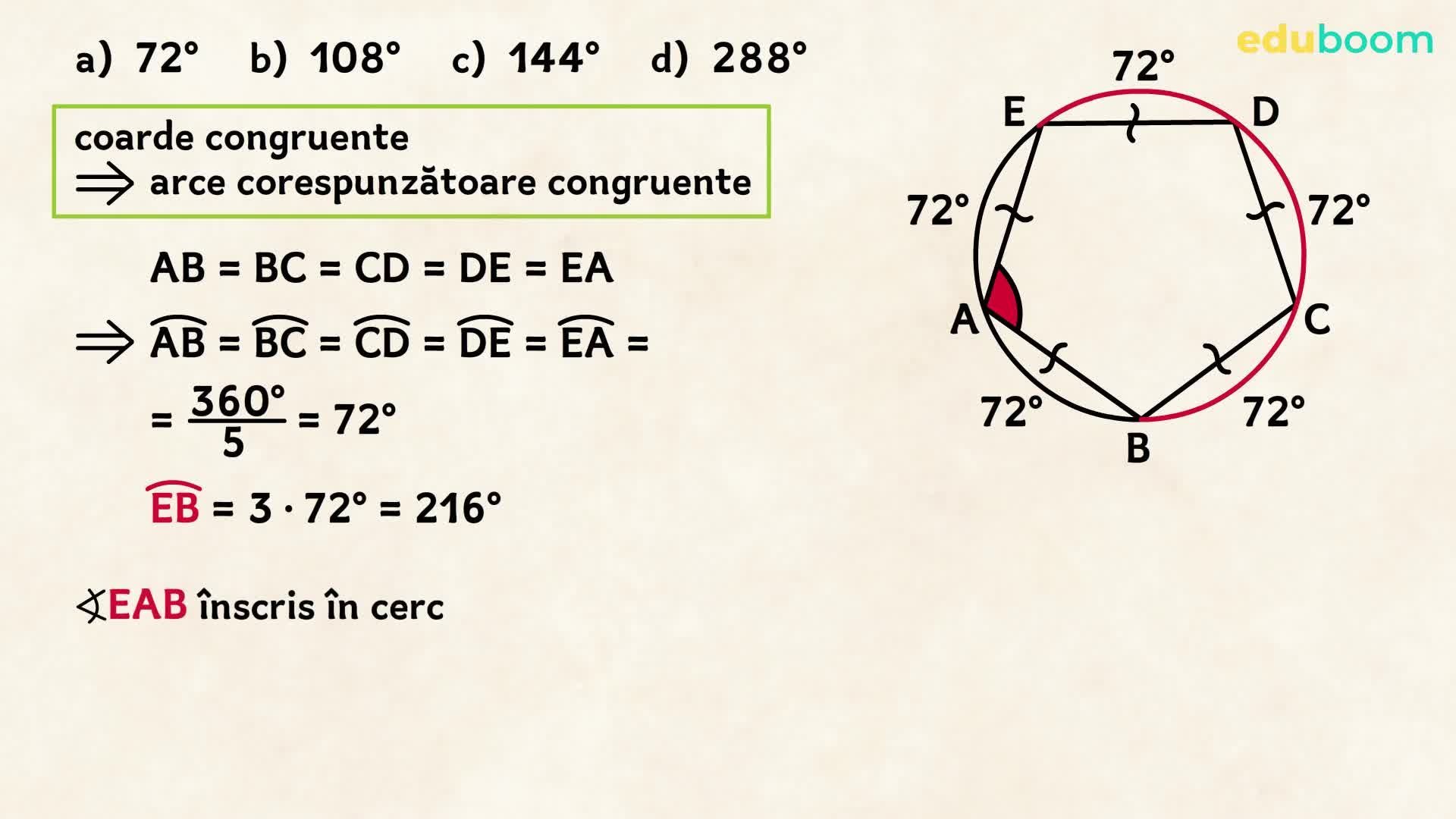 Test antrenament 9. Partea II. Matematica clasa a 8-a