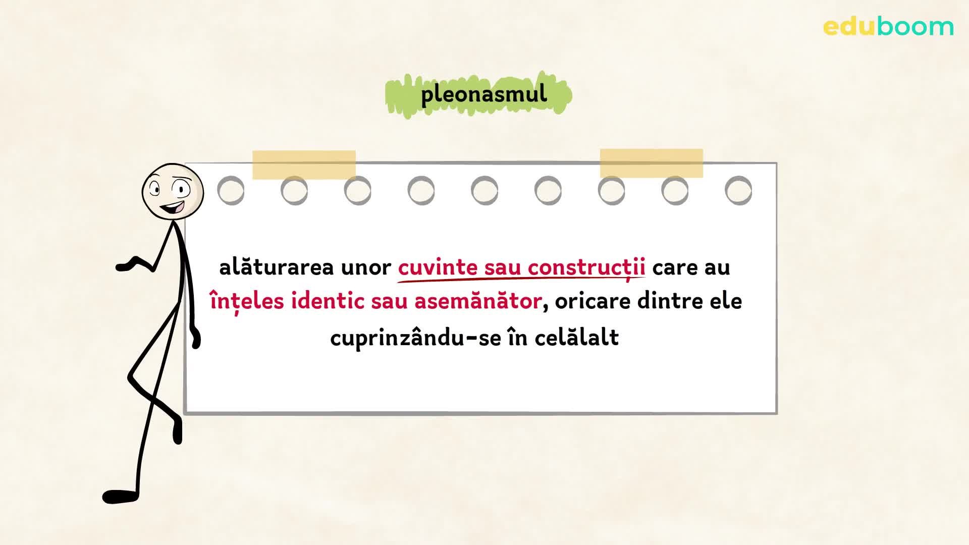Pleonasmul. Limba și literatura română clasa a 7-a
