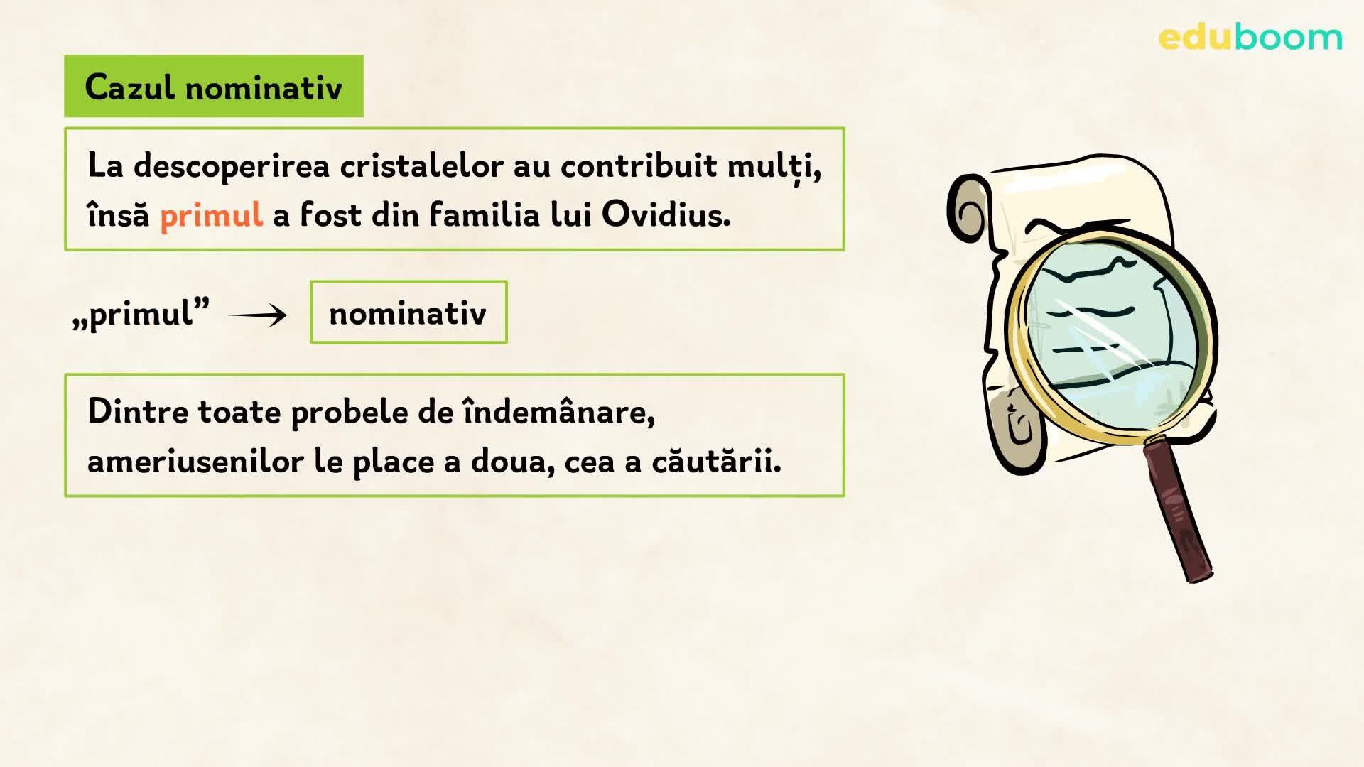 Numeralul ordinal. Partea I. Limba și literatura română clasa a 7-a