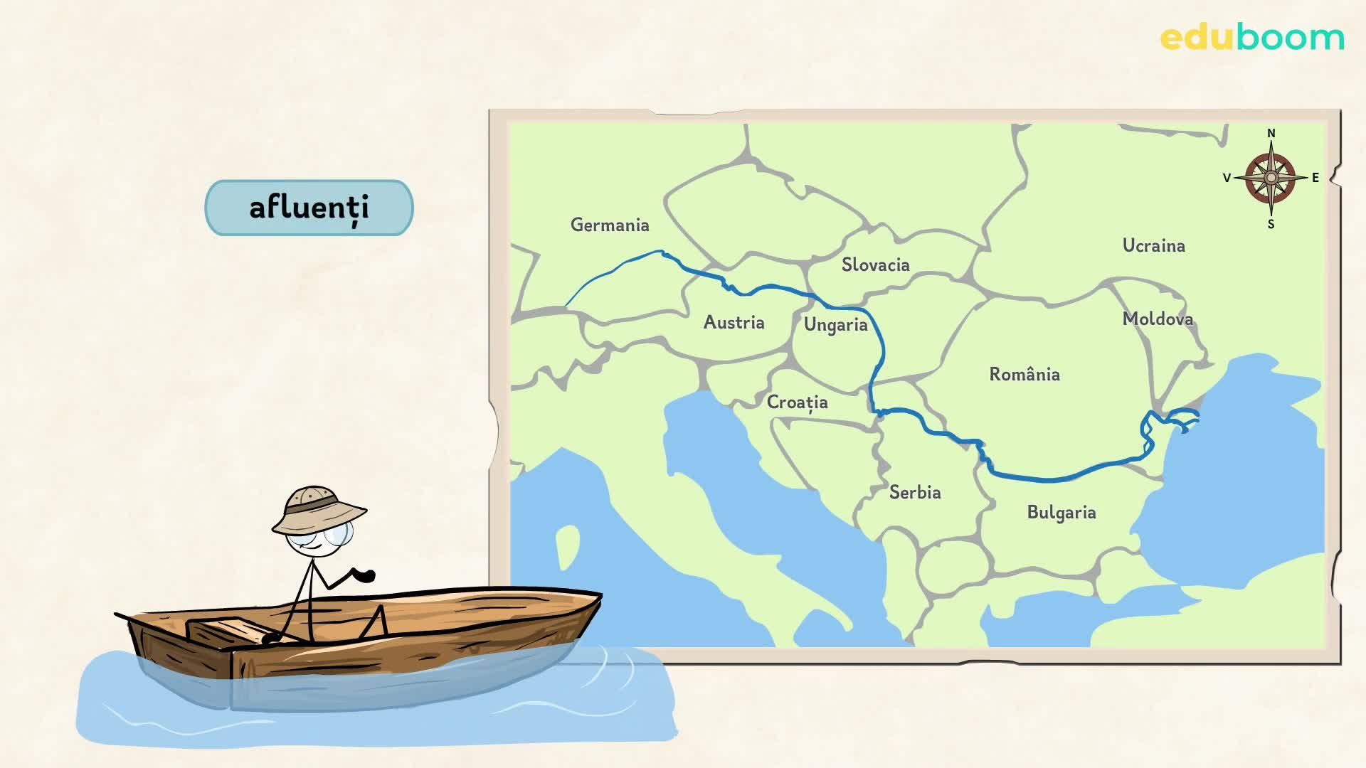Dunărea. Partea I. Geografie clasa a 8-a
