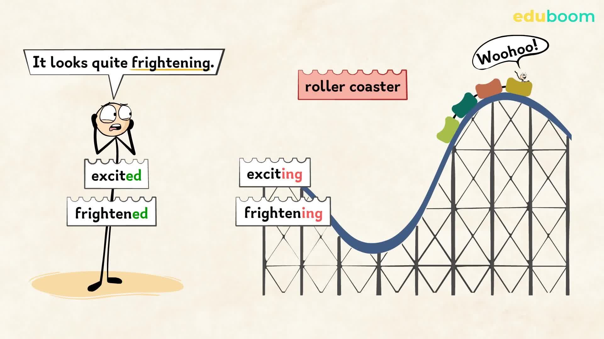 At the amusement park (adjectives ending in -ed and in -ing). Limba ...