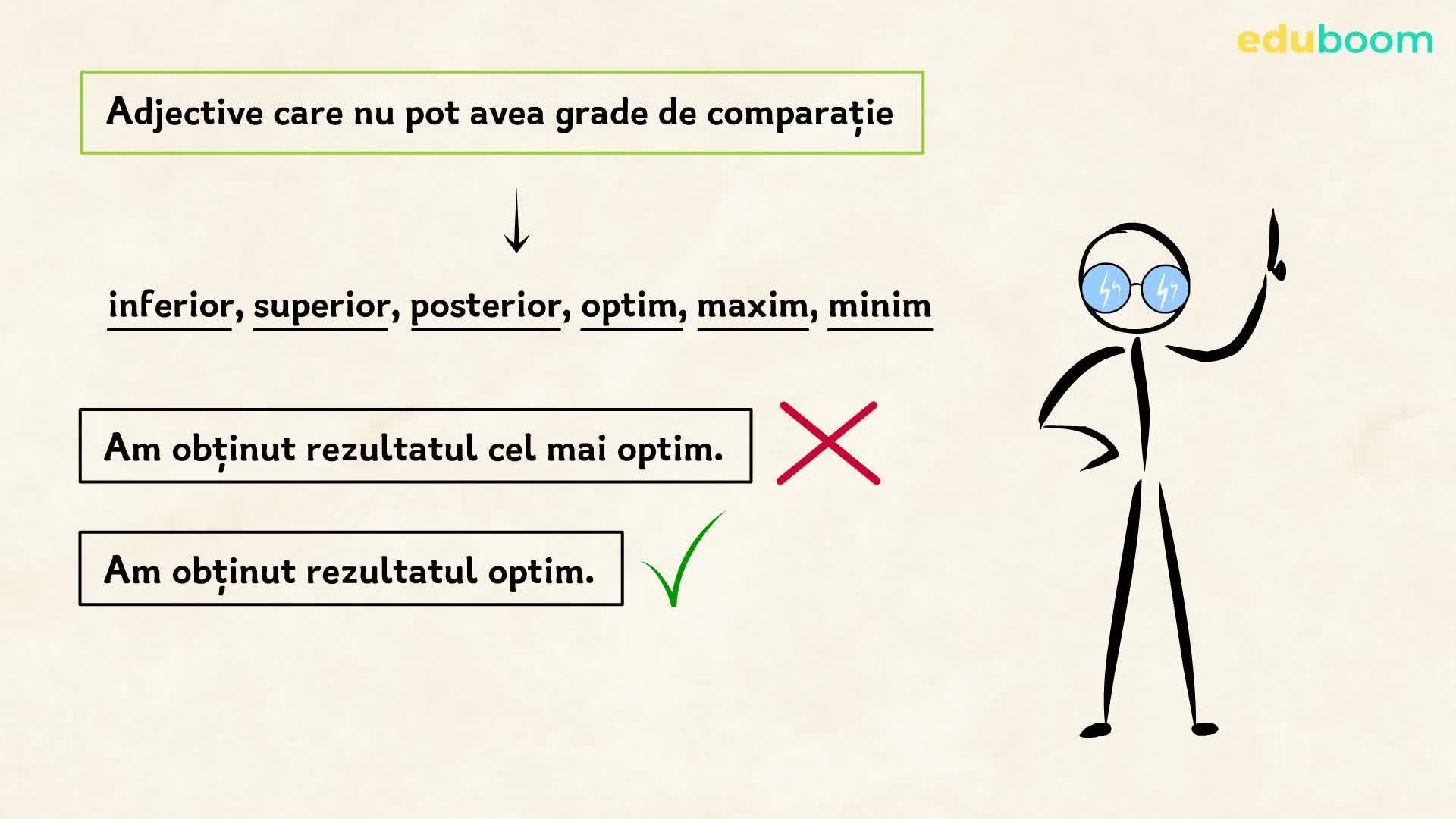 Util! Gradele de comparație ale adjectivului. Limba română clasa a 7-a