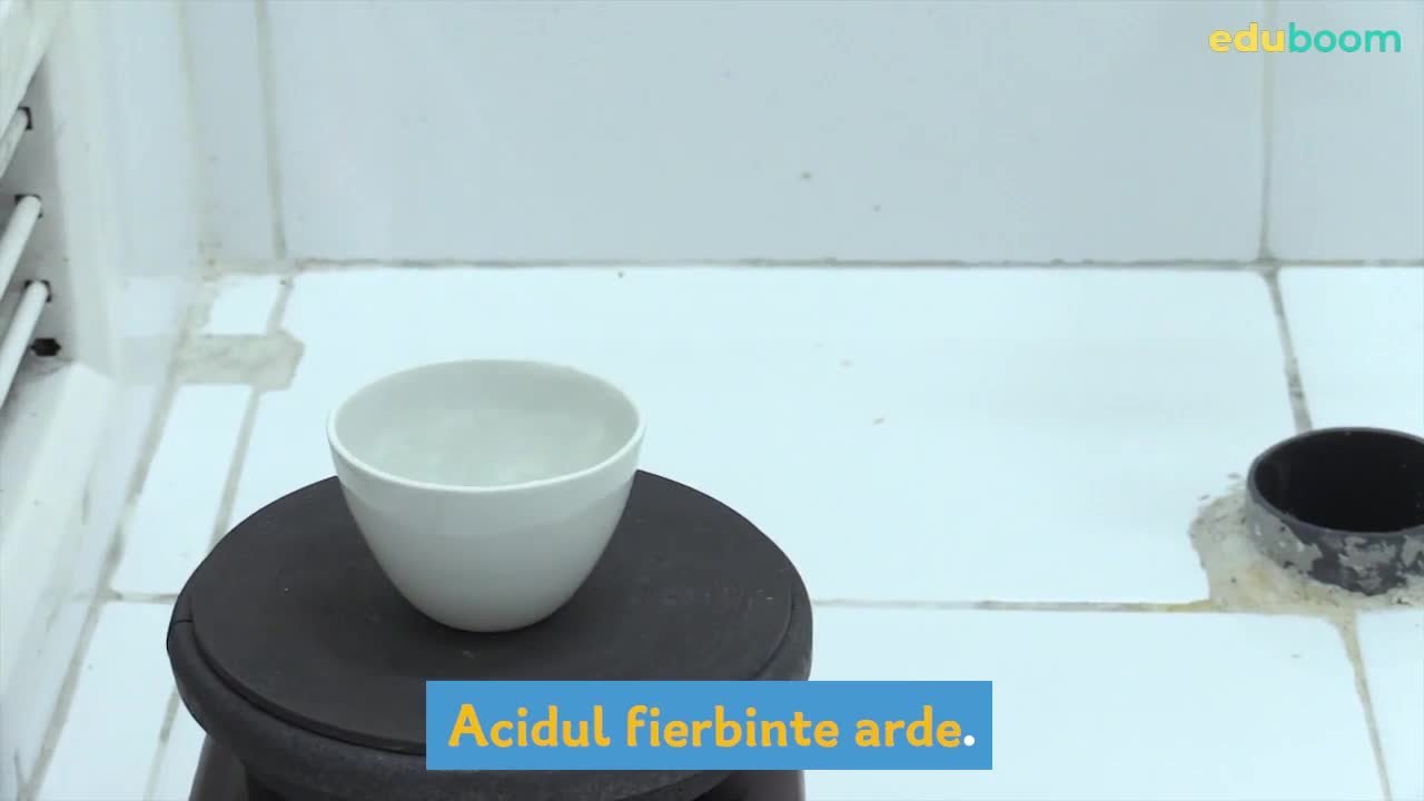 Arderea acidului acetic. Chimie clasa a 10-a