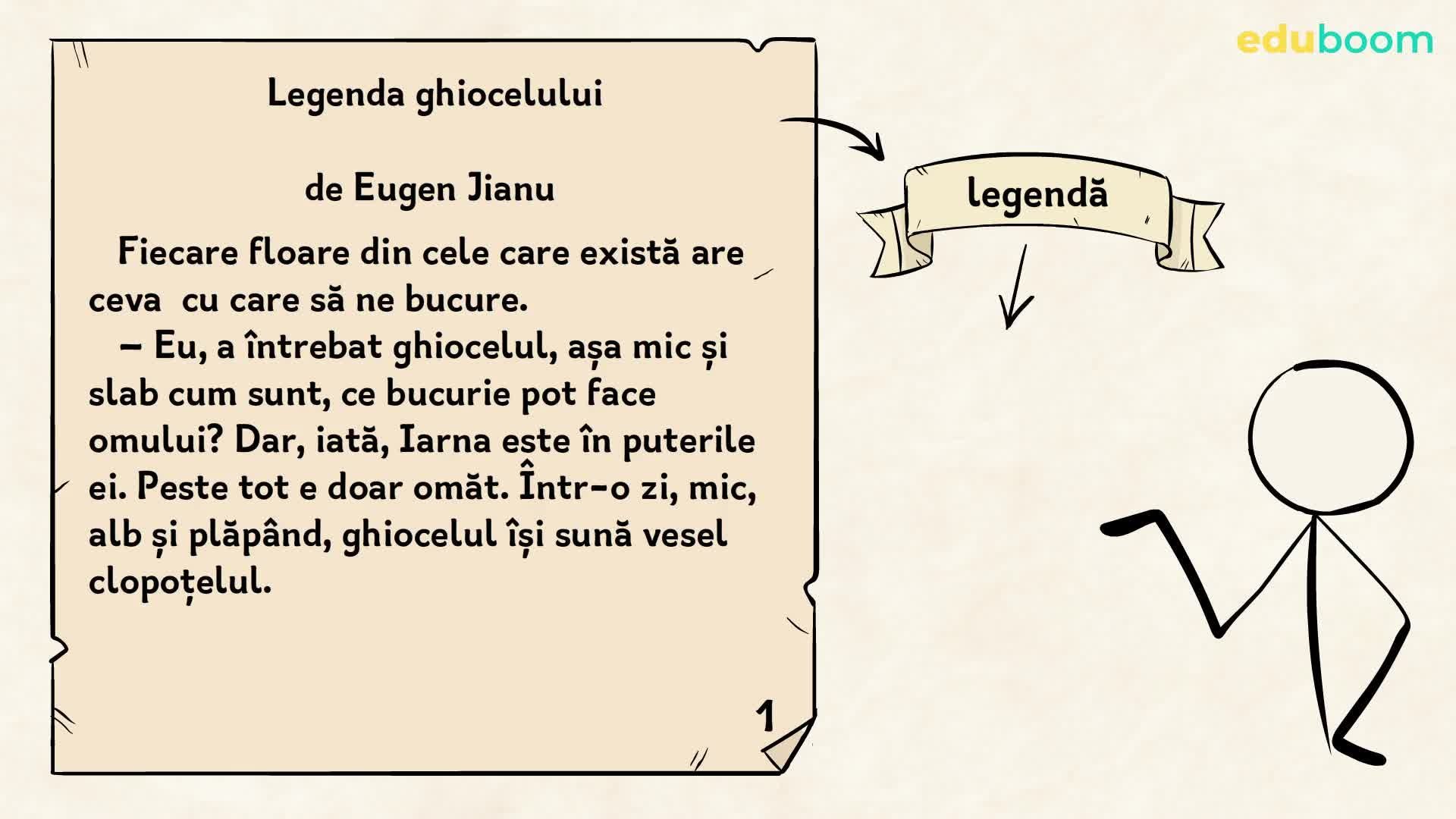Legendele. Partea I. Limba și literatura română clasa a 5-а