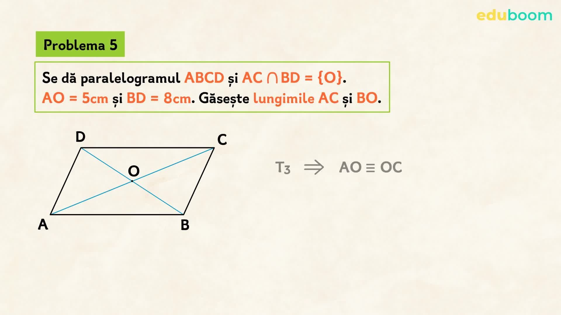 Important! Paralelogramul. Proprietăţi. Matematica clasa a 7-a