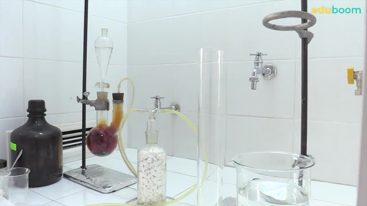 Obținerea dioxidului de azot NO2 și interacțiunea lui cu apa. Chimie ...