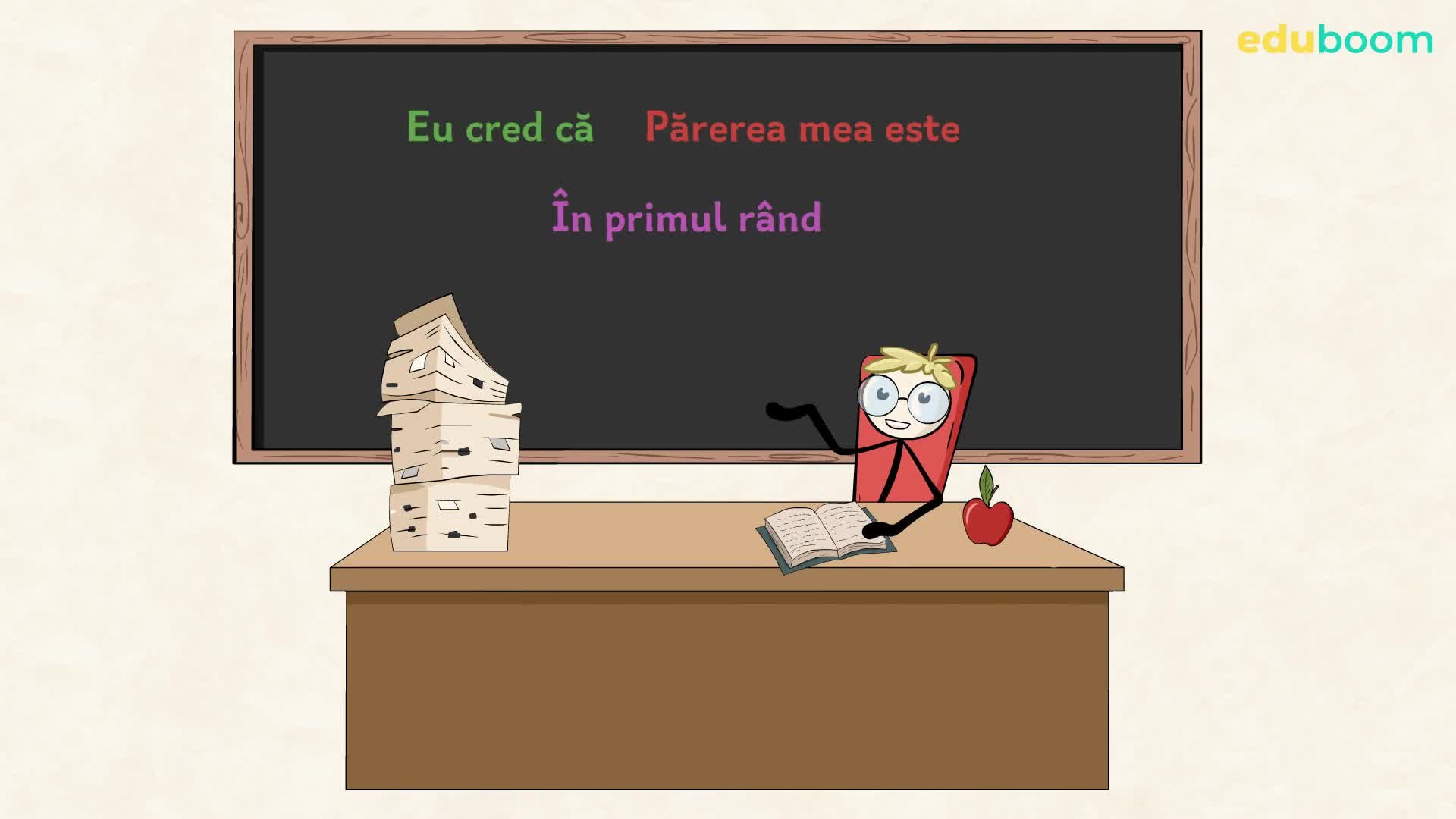 Formularea unei păreri. Limba și literatura română clasa a 3-а