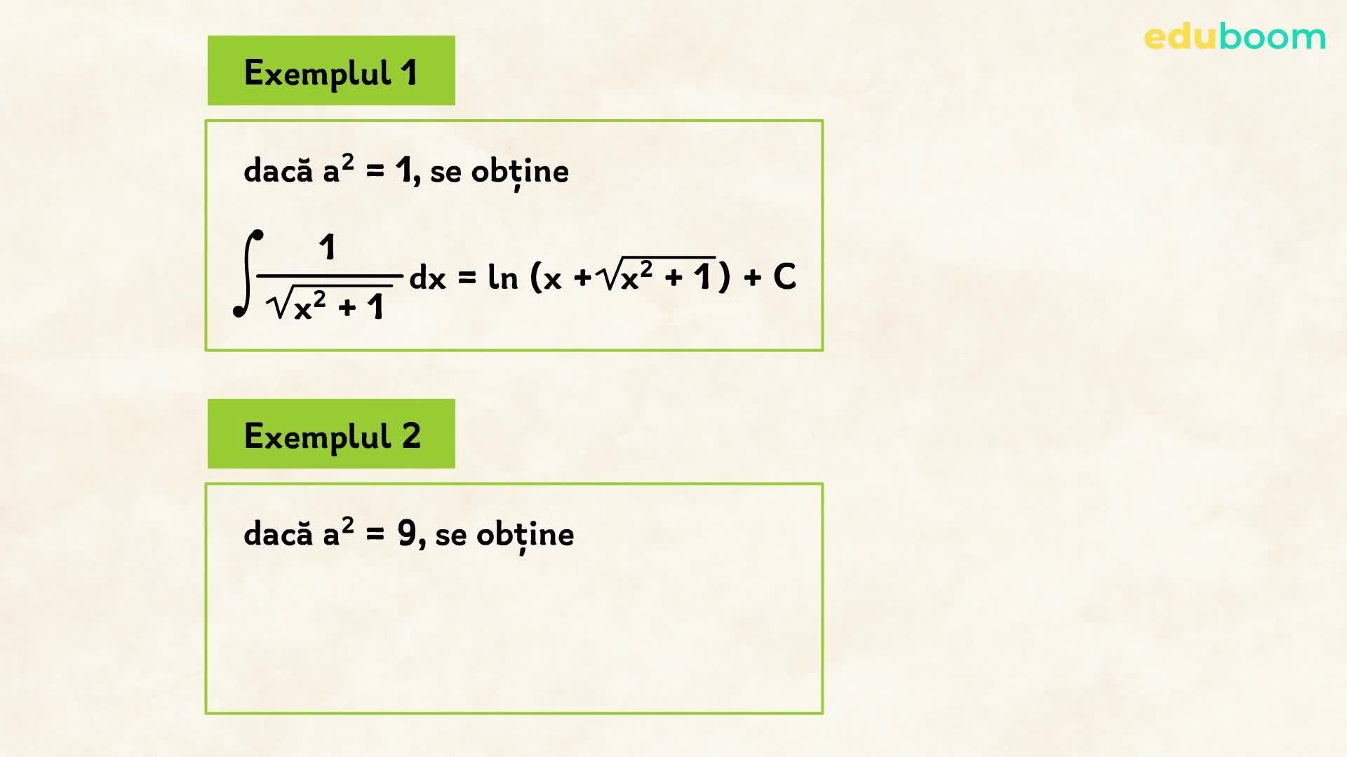 Primitive uzuale. Partea III M2M3. Matematica clasa a 12-a