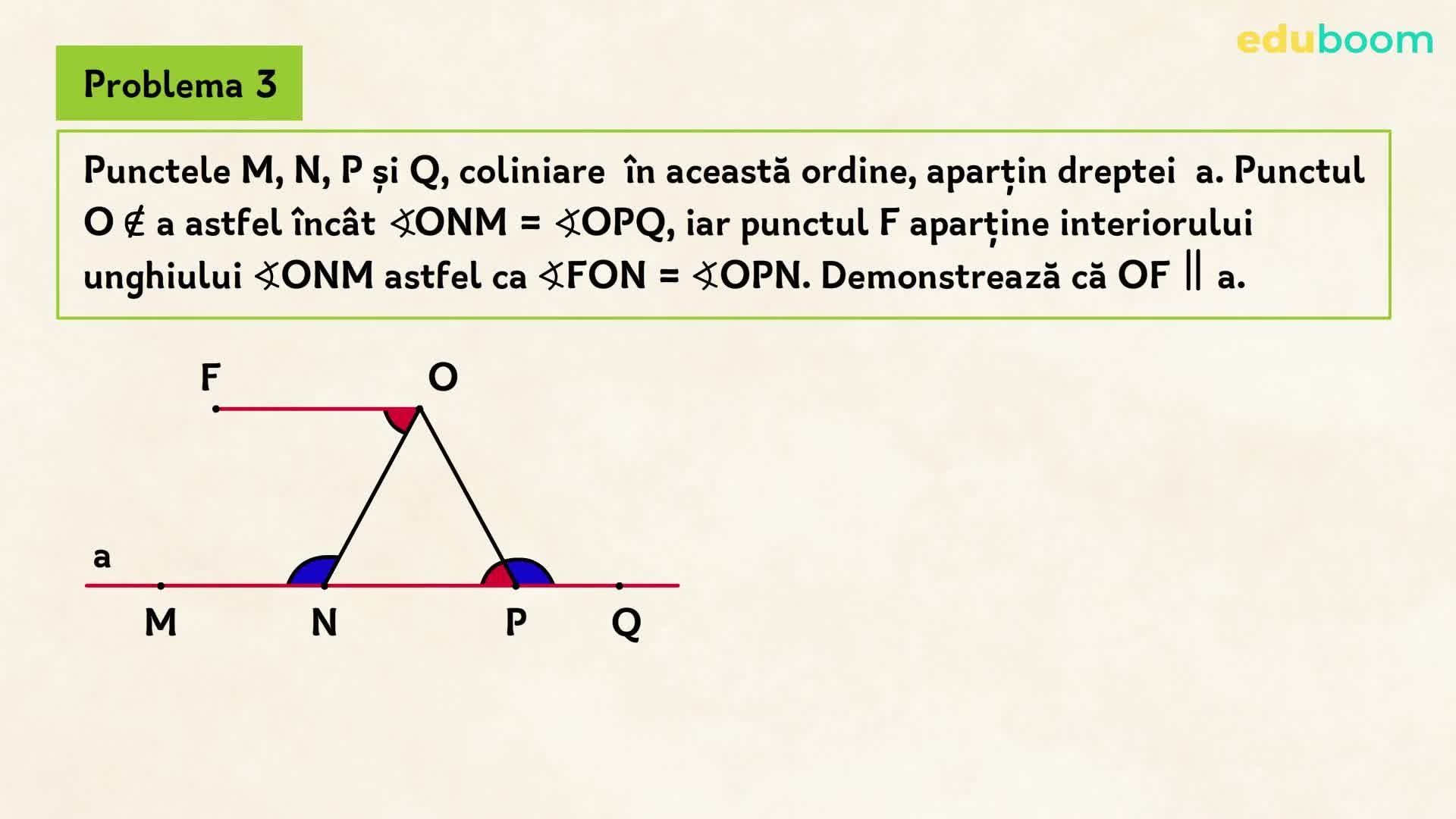 Criterii de paralelism. Partea II. Exerciții. Matematica clasa a 7-a