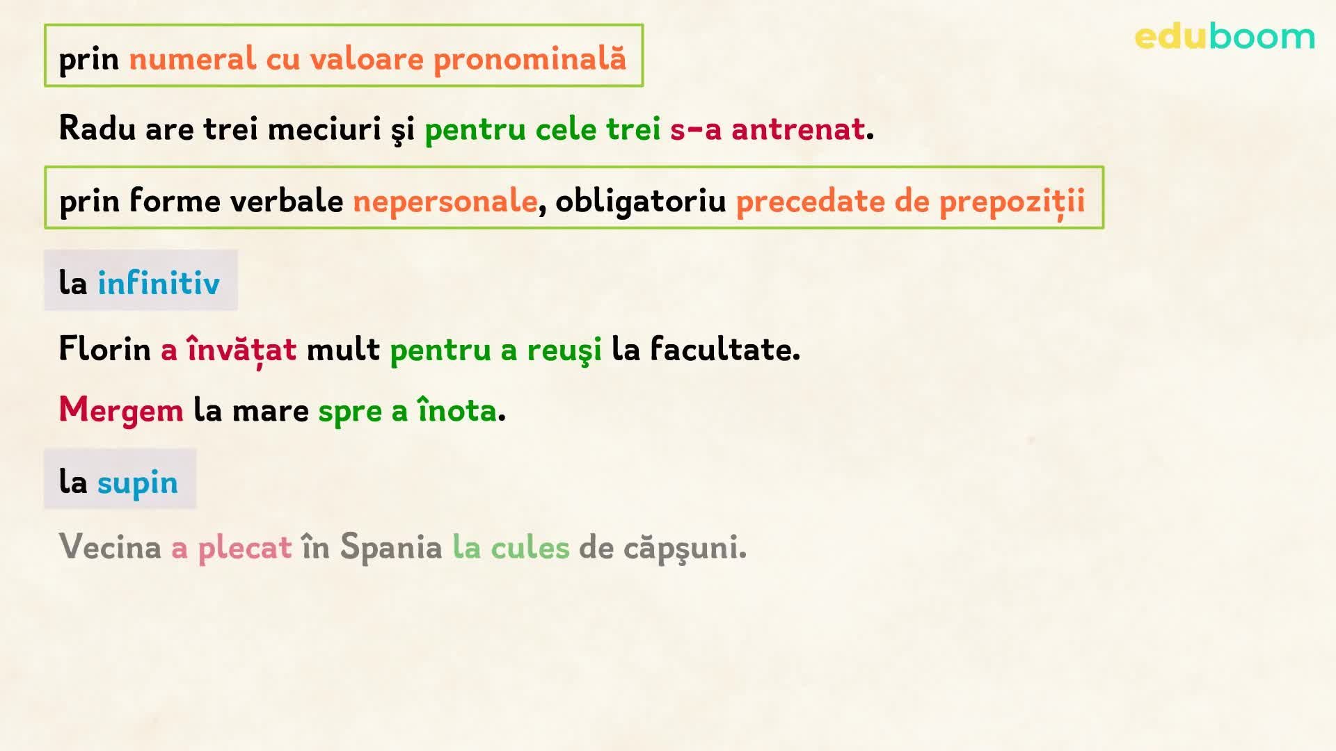 Circumstanțialul de scop. Limba și literatura română clasa a 8-a