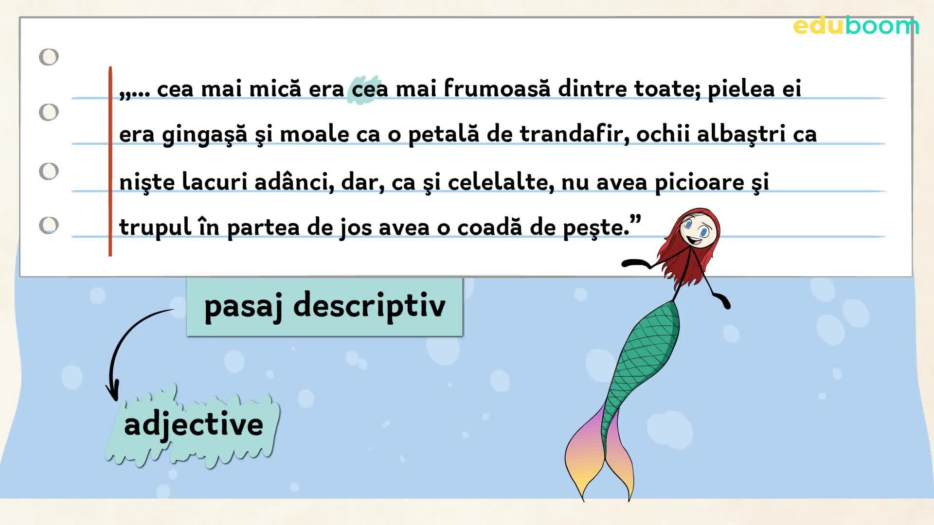 Textul literar cu pasaje descriptive. Partea II. Limba și literatura ...