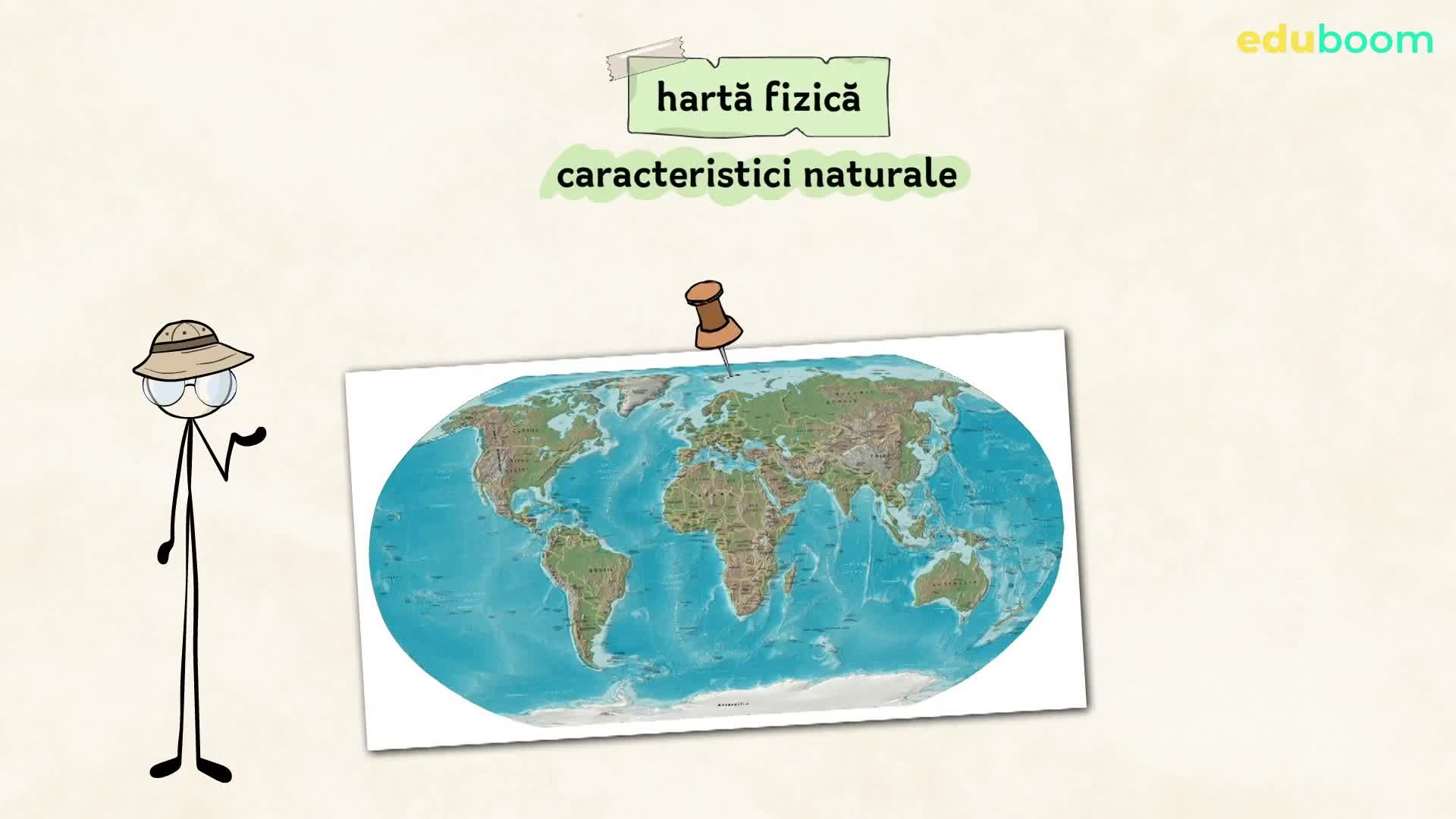 Continente și țări – reprezentări cartografice. Harta politică a lumii ...